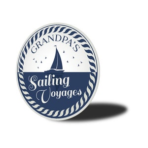 Custom Sailing Sign, Sailing Voyages, Sailing Decor, Grandpas Sail Boat ...