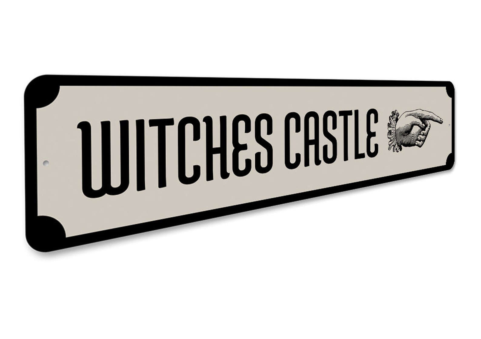 Witches Castle Sign Dark Castle Sign Cursed Castles | Etsy