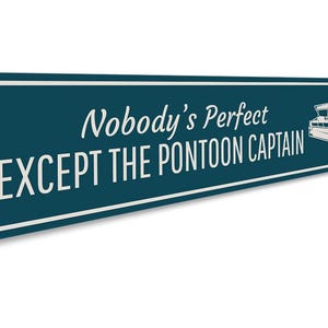 Pontoon Captain Sign, Boat Captain Sign, Captain Decor, Boat Dock Decor ...