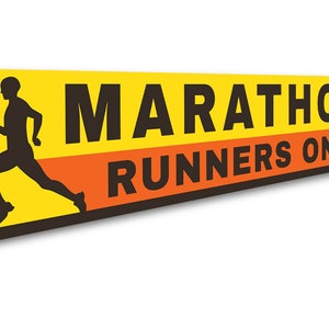Marathon Runner Sign, Custom Marathon Gift, Marathon Gift, Sign for ...