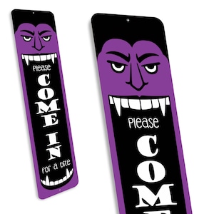 Vampire Welcome Sign, Fall Halloween Decor, Come in for A Bite ...