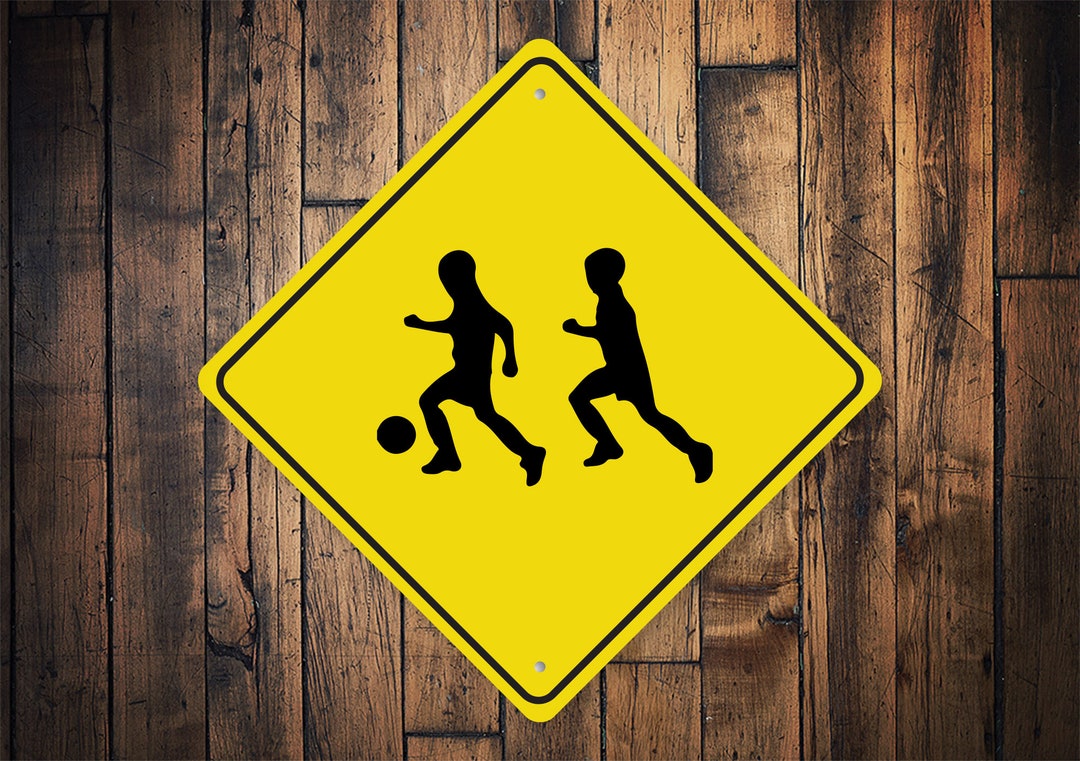 Kids Playing Caution Sign, Kids Playing Sign Caution Road Sign ...