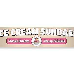 Ice Cream Sundae Sign, Ice Cream Sundae, Sundae Fun Day, Frozen Treat ...