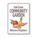 Community Garden, Personal Garden Sign, Gardening Sign, Farm Home ...