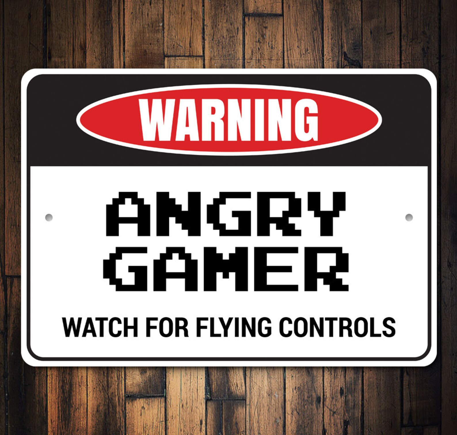 Angry Gamer Sign Warning Pro Gamer Flying Controller Love | Etsy