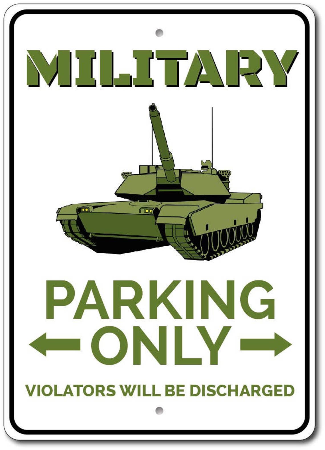 Military Parking Sign Military Sign Military Gift Military | Etsy