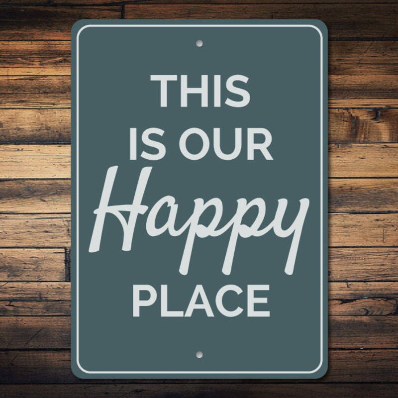 Our Happy Place Sign - Etsy