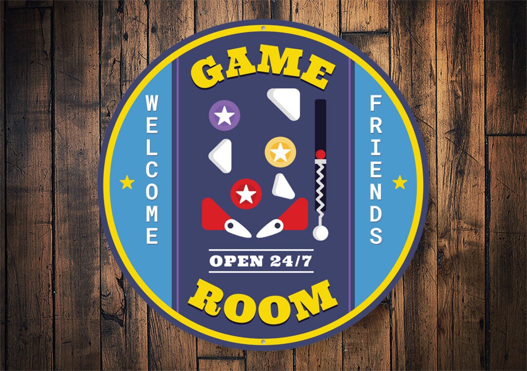 Game Room Welcome Sign, Arcade Room Decor, Gamer Room Sign, Game Lovers ...