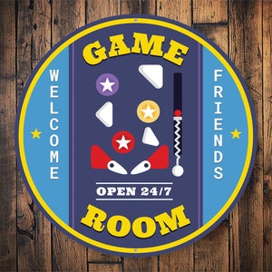 Game Room Welcome Sign, Arcade Room Decor, Gamer Room Sign, Game Lovers ...