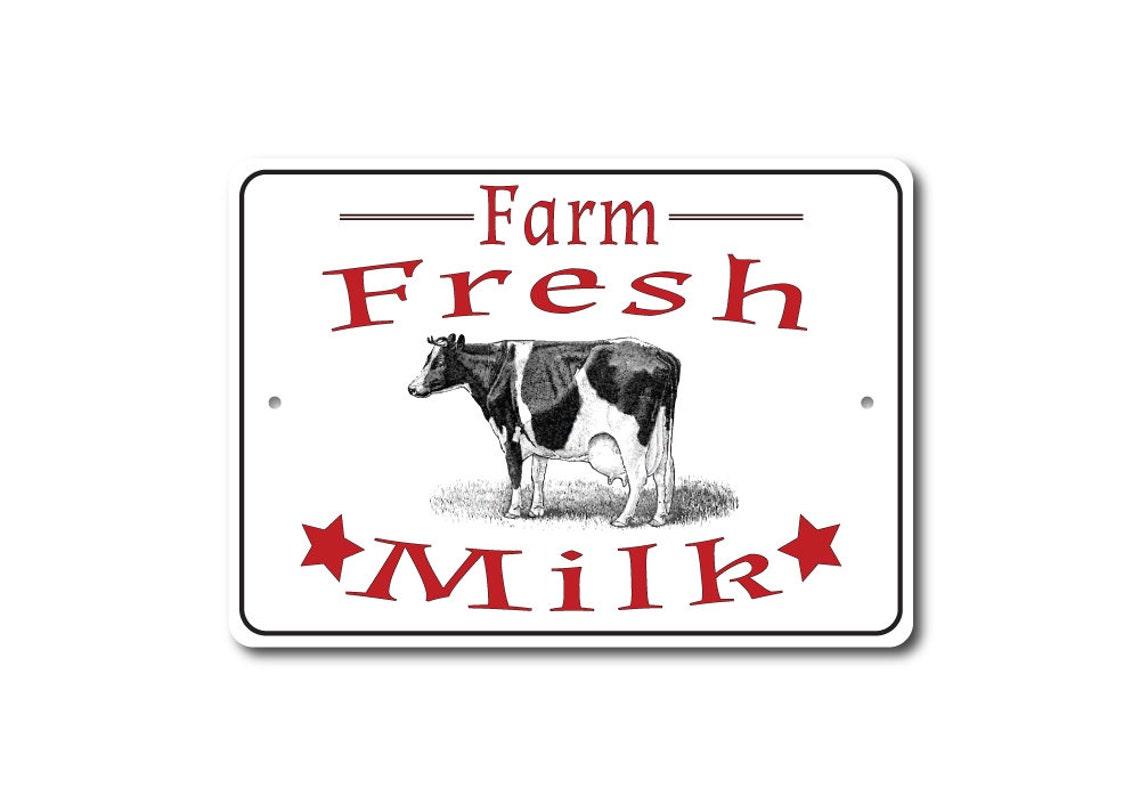 Farm Fresh Milk Sign For Milk Farm Milk Decor Farming Sign | Etsy