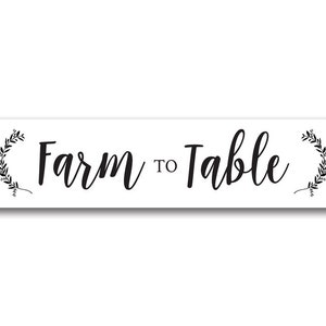 Farm to Table Farming Food Sign Farm Food Farmers Decor - Etsy