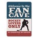 Fan Cave Sign, Hockey Fan Gift, Hockey Lover Sign, Hockey Man Cave Sign ...