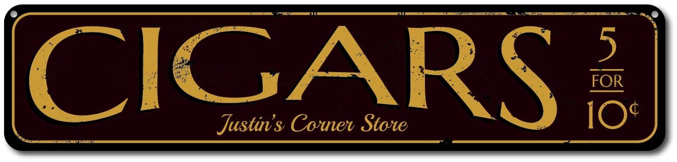 Cigars Sign Corner Store Sign Custom Shop Sign Cigar Lover - Etsy