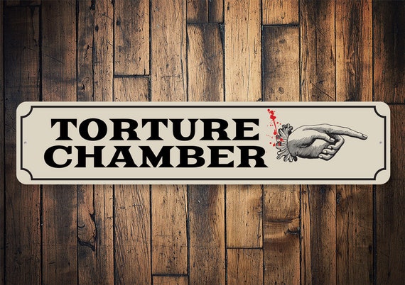Torture Chamber Torture Chamber Sign Halloween Scare - Etsy Canada