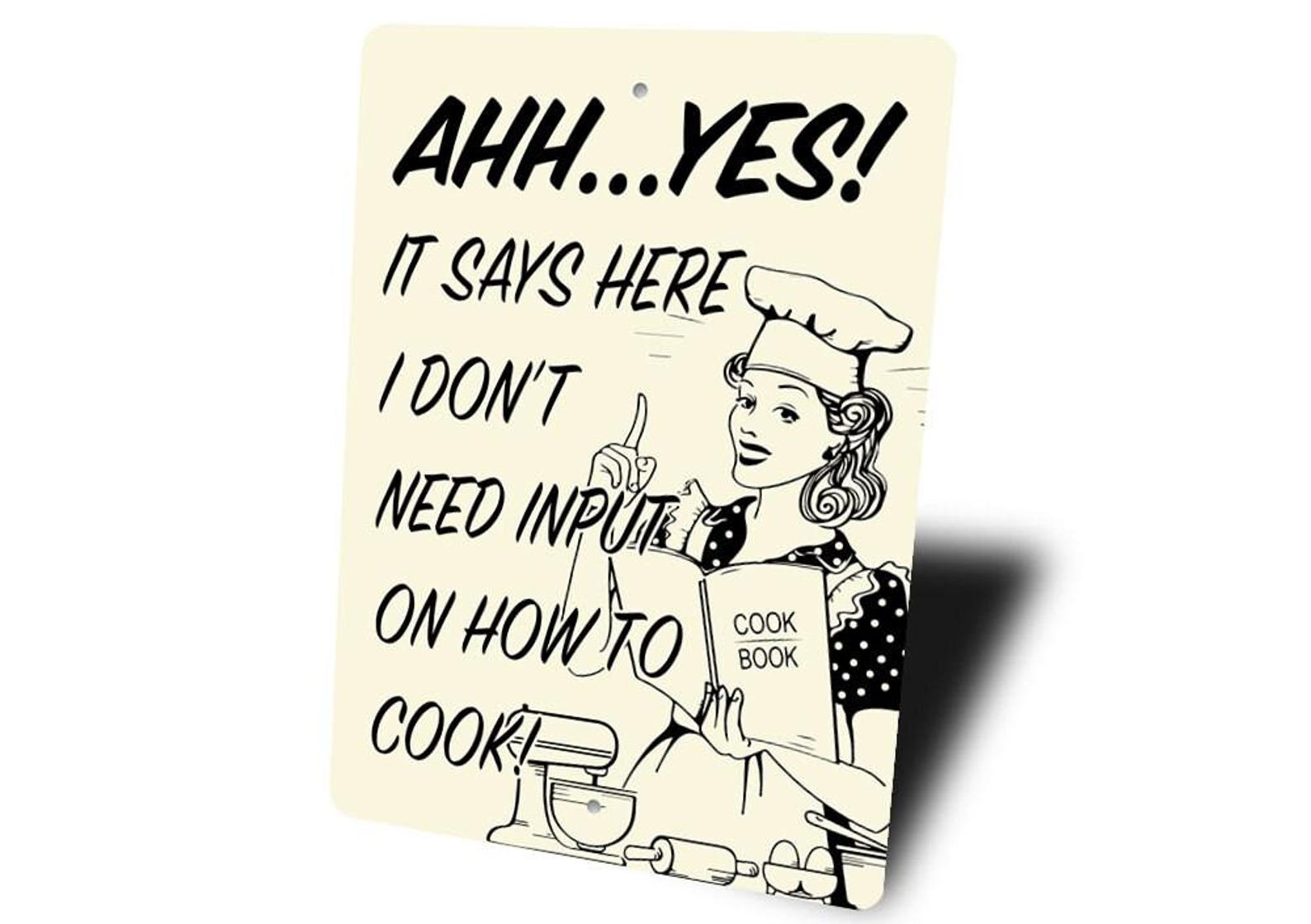 Retro Kitchen Sign, Funny Kitchen Decor, Retro Decor, Kitchen Signs ...