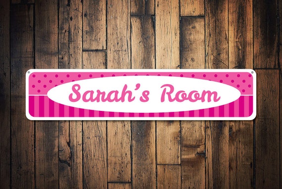 Pink Patterns Sign Personalized Kid's Room Decor Custom | Etsy