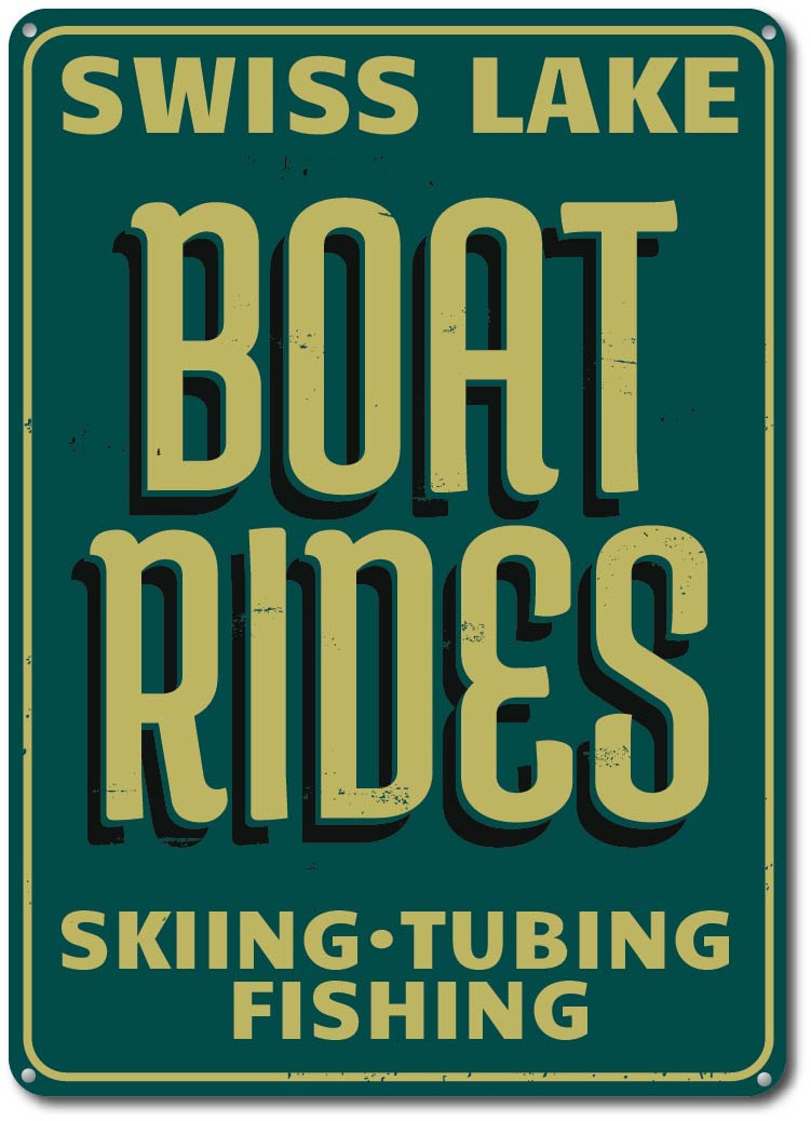 Boat Rides Sign Custom Lake House Sign Skiing Tubing Fishing - Etsy