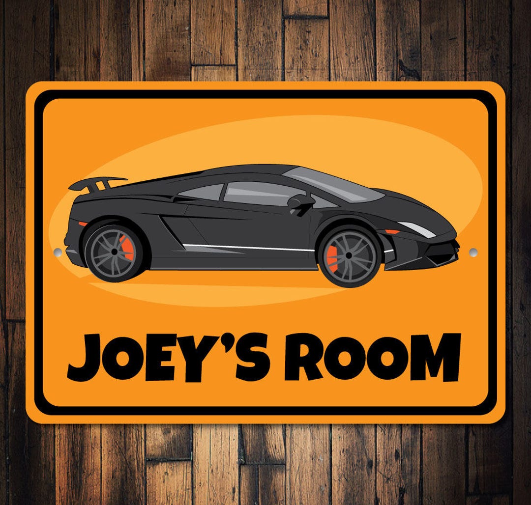 Buy Sports Car Sign, Car Lover Gift, Custom Car Sign, Kid Room Sign ...