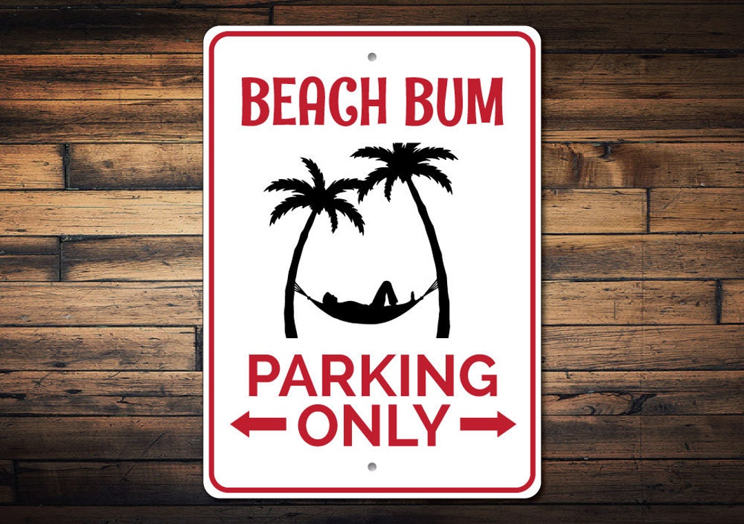 Beach Bum Gift, Beach Bum Sign, Palm Trees Sign, Beach Hammock Sign ...