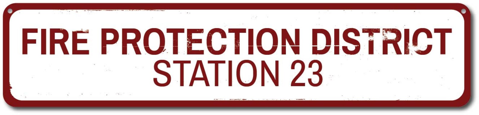 Fire Protection District Sign Personalized Station Number | Etsy