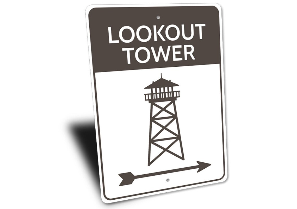 Lookout Tower Sign Lookout Tower Decor Sign for Lookut - Etsy