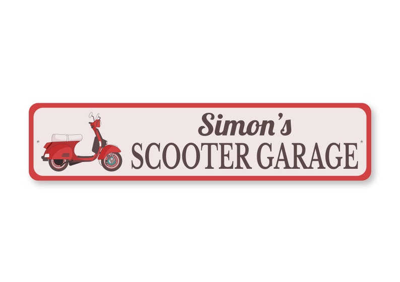 Scooter Garage Sign Sign for Scooters Scooter Owner Scooter - Etsy