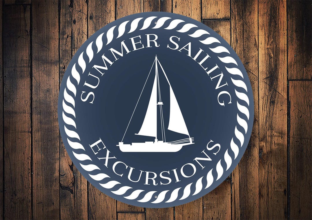 Personalized Sailing Metal Sign - Nautical Boat Wall Art - Custom ...