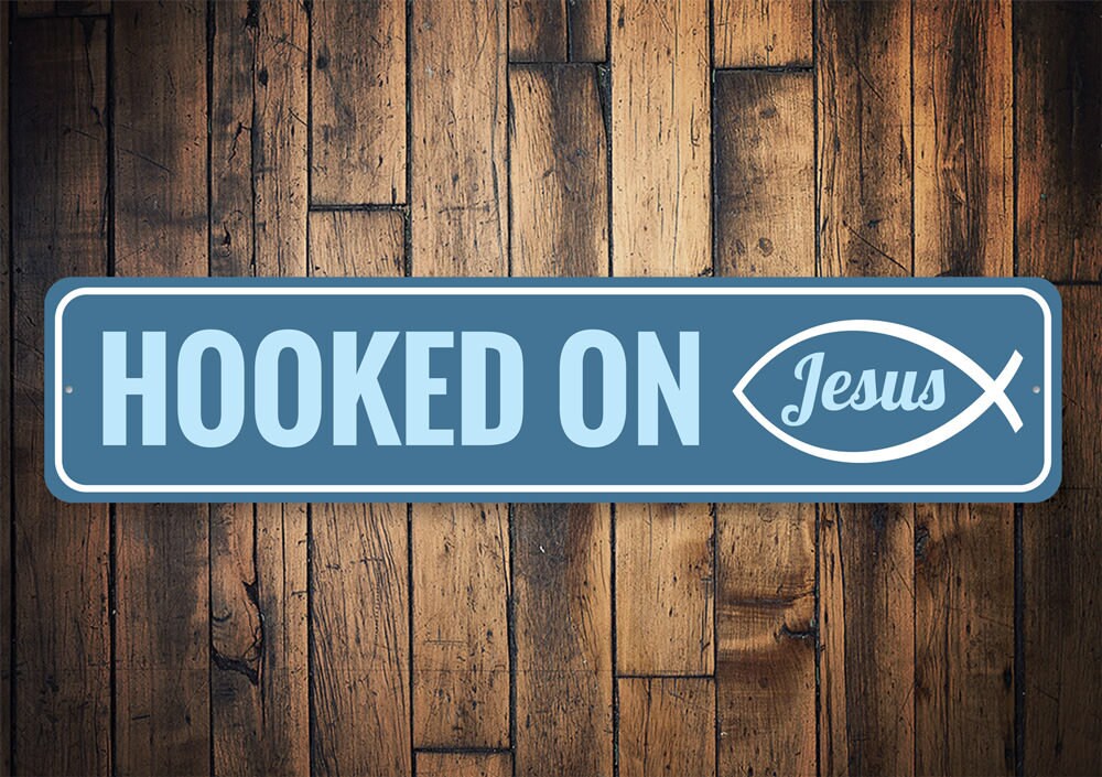 Hooked on Jesus Cute Jesus Fish Hooked on God Jesus Lovers - Etsy