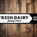 Fresh Dairy Sign Personalized Milk Sold Here Sign Custom - Etsy