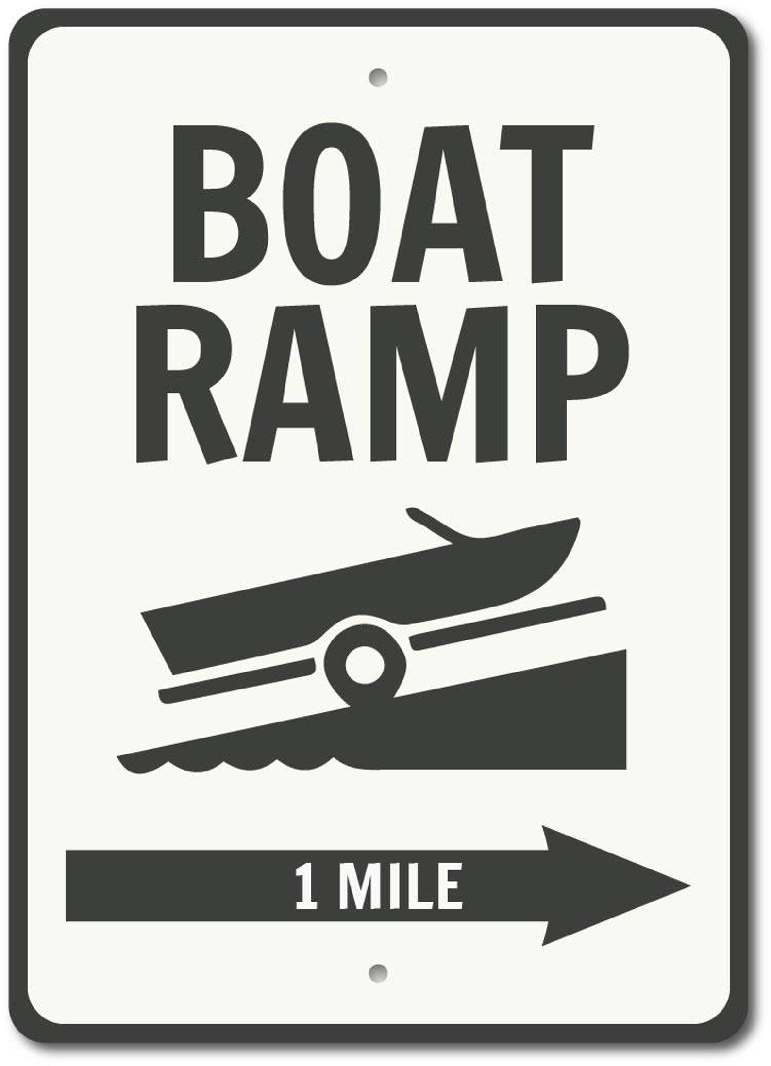 Boat Ramp Sign Boat Ramp Arrow Sign Boat Ramp Decor Boat | Etsy