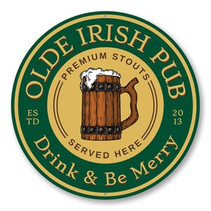 Irish Pub Sign Old Irish Pub Irish Decor Irish Drinking - Etsy