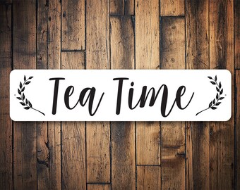 Time for Tea Sign - Etsy