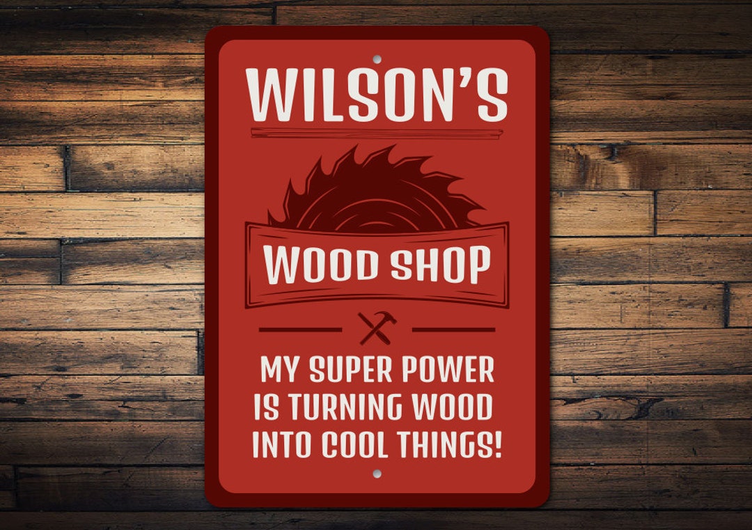 Custom Woodshop Sign, Dads Woodshop, Personalized Woodshop, Wood ...