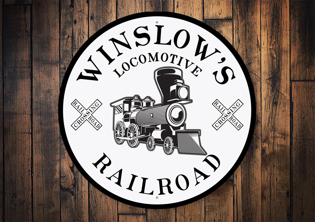 Last Name Train Sign, Custom Locomotive, Family Decor, Train Lovers ...