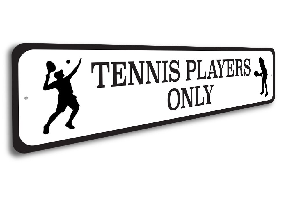 Tennis Players Only Sign Tennis Tennis Court Sign Tennis - Etsy