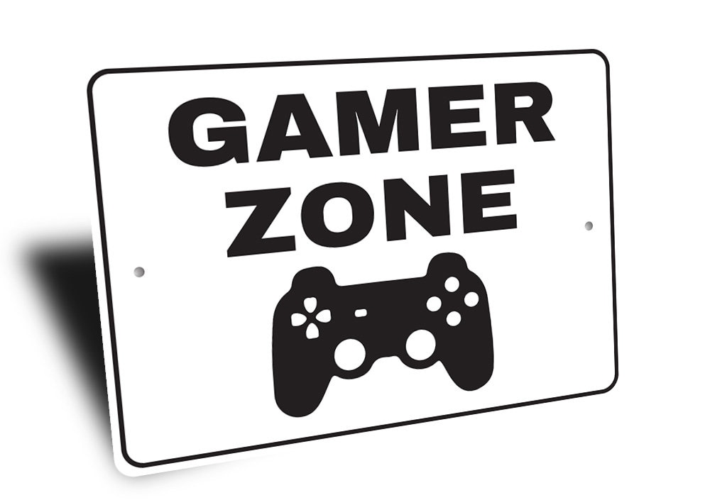 Gamer Zone Sign Gaming Zone Decor Gamer Gaming Decor Game - Etsy