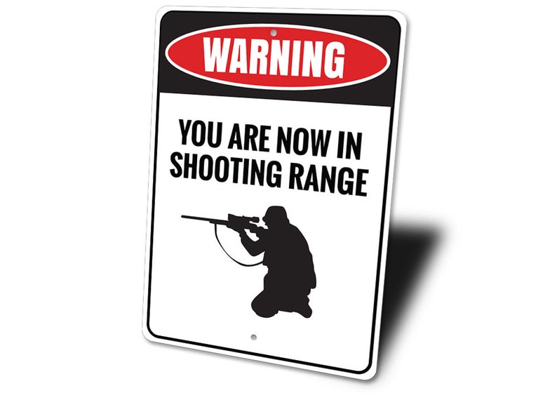 In Shooting Range Warning Gun Owner Warning Gun Signs Dont - Etsy UK