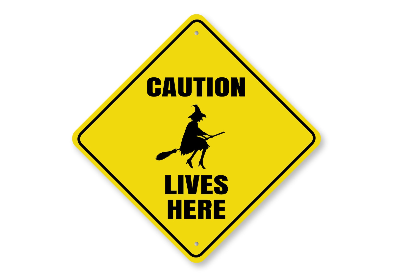 Caution Witch Lives Here Sign, Witch Sign, Witch Lives Here, Halloween ...
