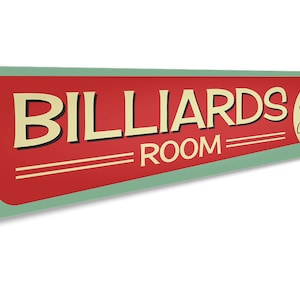 Vintage Billiards, Billiards Decor, Family Billiards, Billiards Sign ...