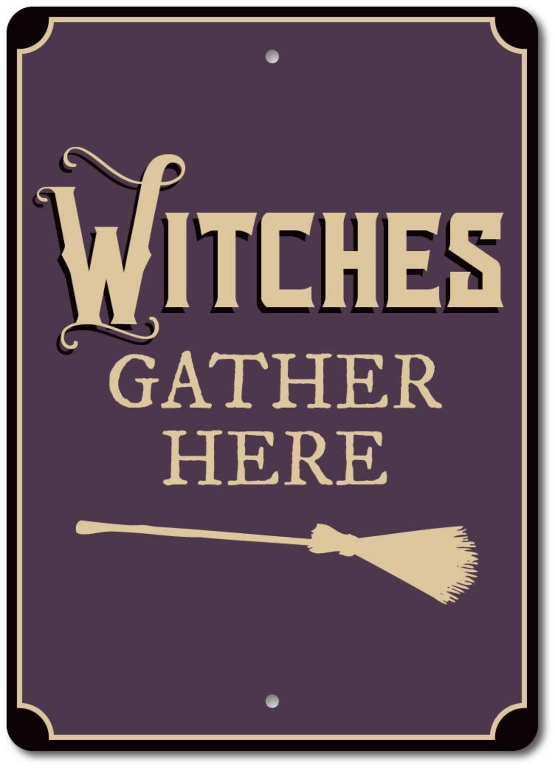 Witches Gather Here Sign Witches Sign Witch Decor Witch | Etsy
