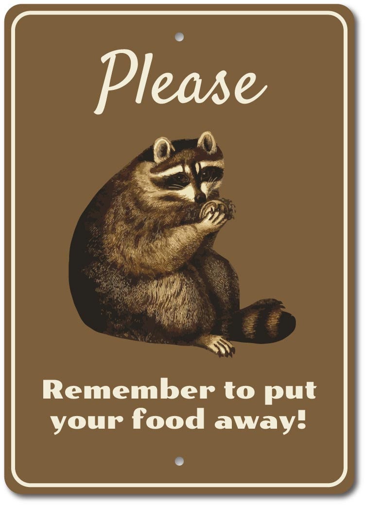 Raccoon Sign Raccoon Decor Lodge Rules Sign Cabin Rules | Etsy