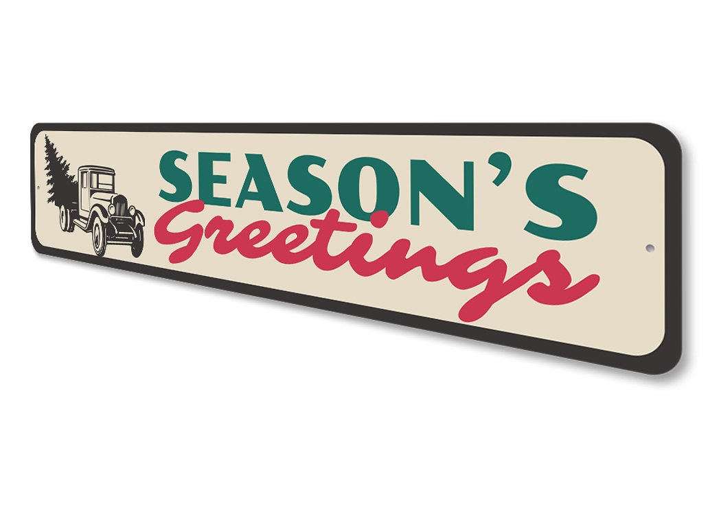 Seasons Greetings Sign for Seasons Decor for Christmas - Etsy