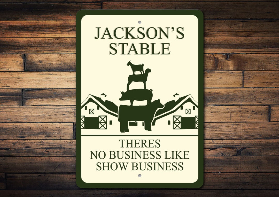 Custom Horse Barn Sign, Horse Stable Sign, Animal Stable, Showroom Sign ...