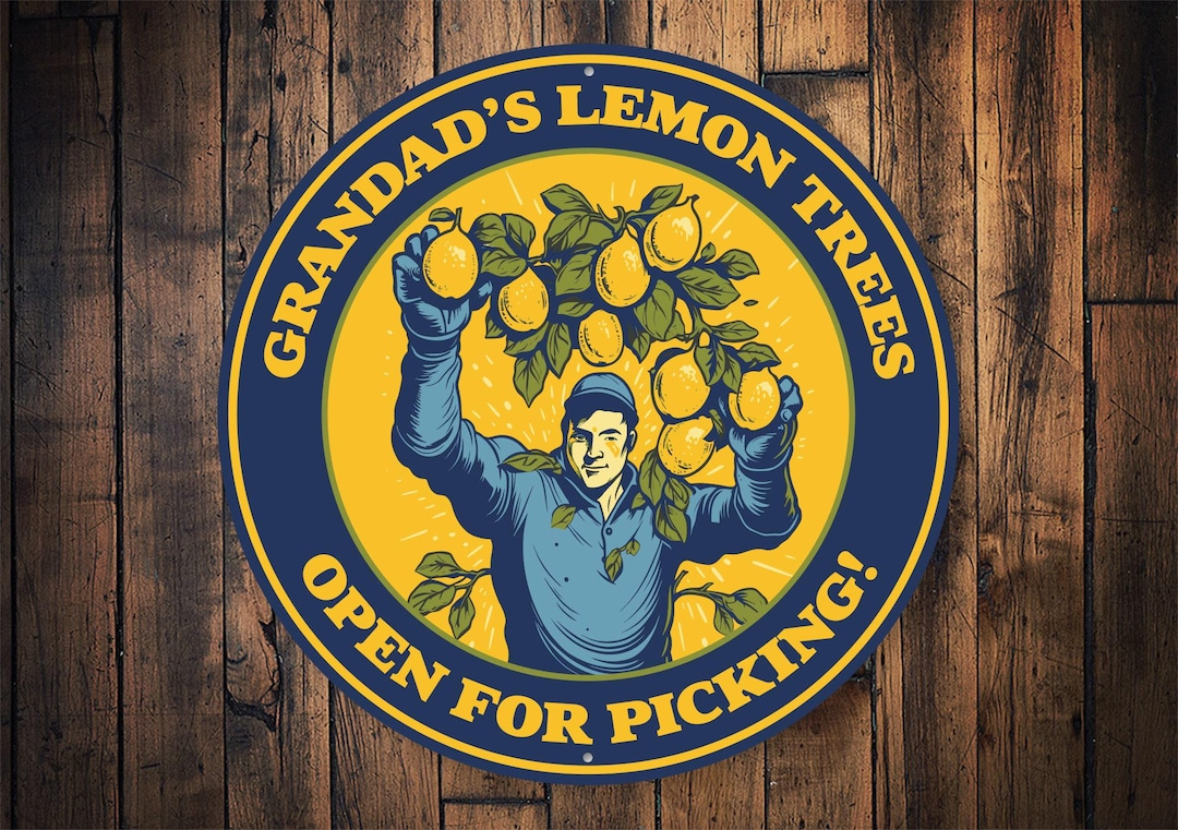 Lemon Tree Sign, Custom Lemon Tree Gift, Lemon Tree Decor, Custom Lemon ...