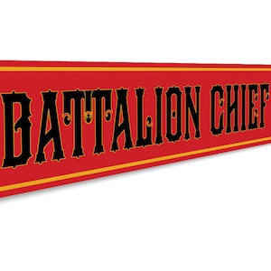 Battalion Chief BLVD Sign, Firefighter Decor, Firefighter Gift, Fire ...