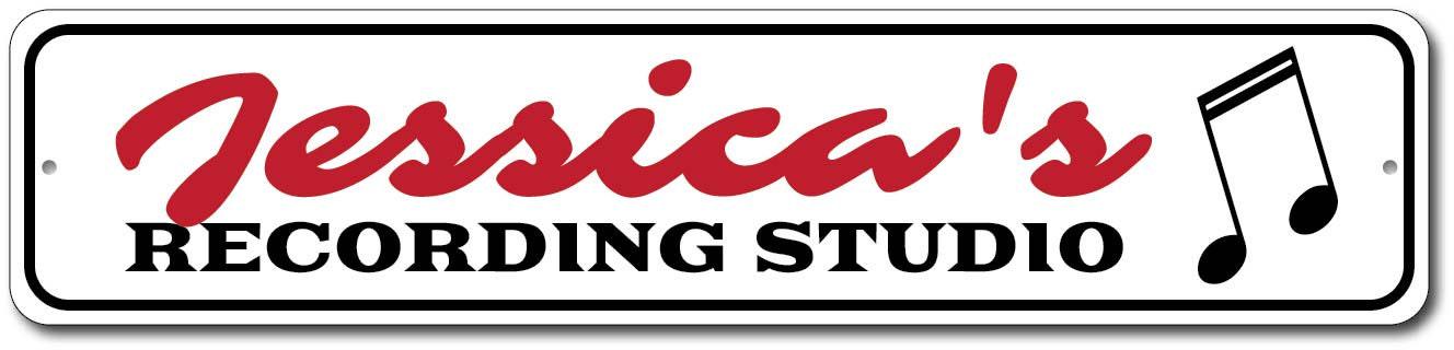 Recording Studio Sign, Music Note Sign, Custom Musician Gift, Gift for ...