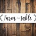Farm to Table Farming Food Sign Farm Food Farmers Decor - Etsy