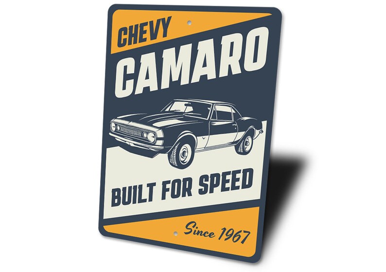 Chevy Camaro Sign Retro Camaro Sign Vintage Camaro Gift - Etsy
