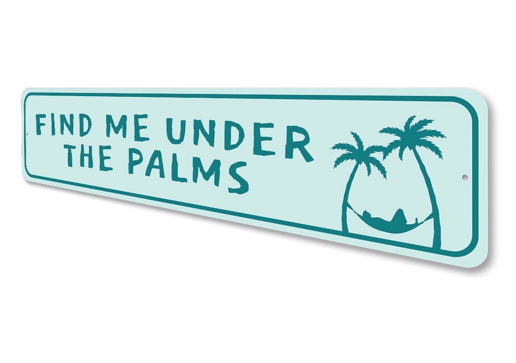 Under the Palm Trees Sign Palm Tree Gift Decor for Beach - Etsy