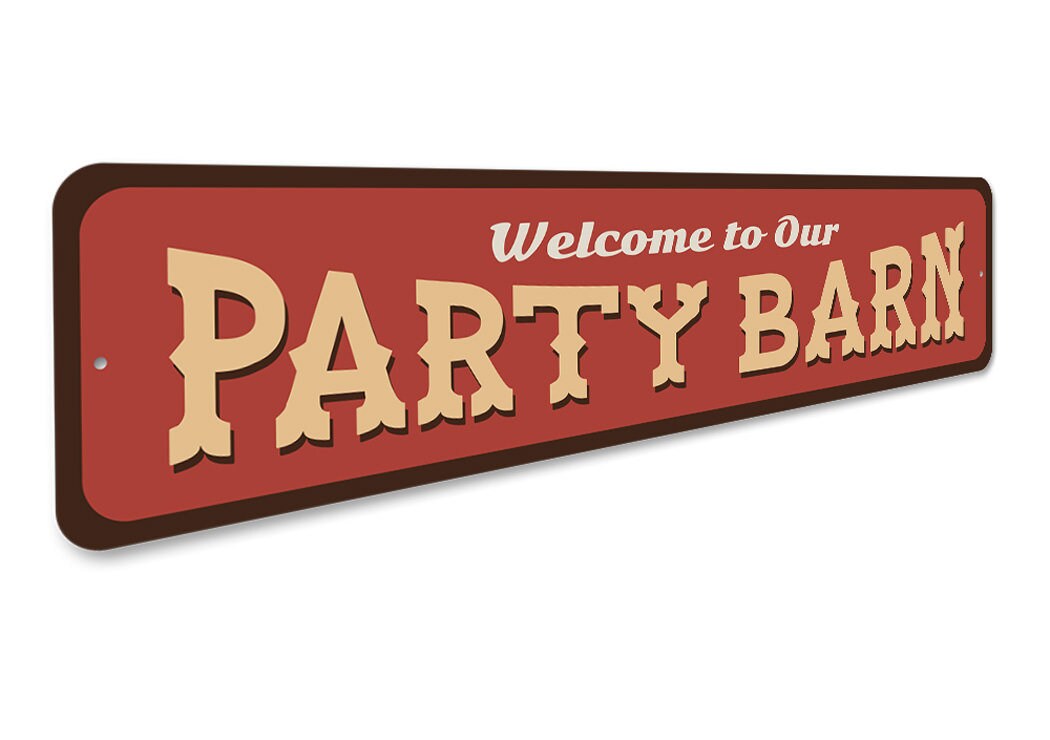 Party Barn Sign Barn for Party Old Western Country Barns - Etsy